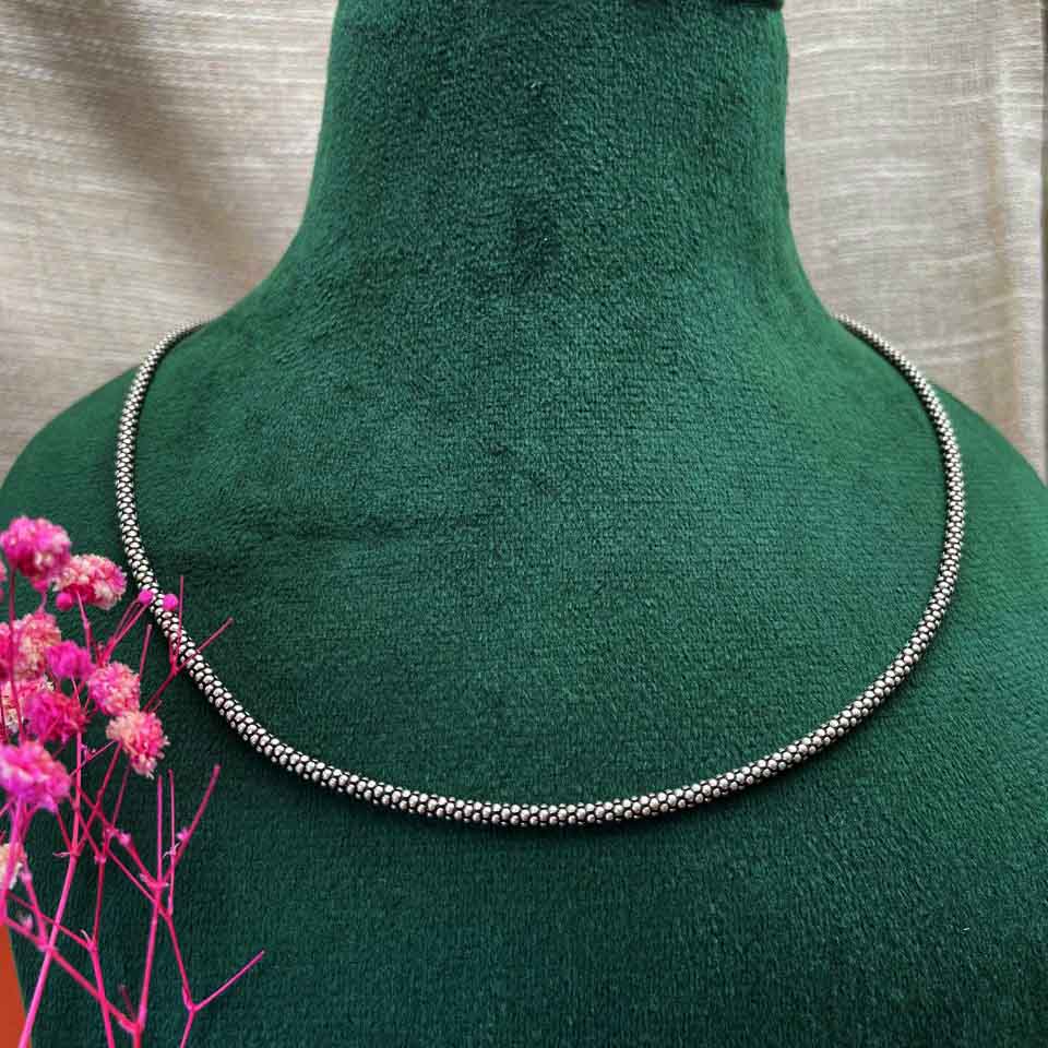 Popcorn Silver chain - Eta Jewels