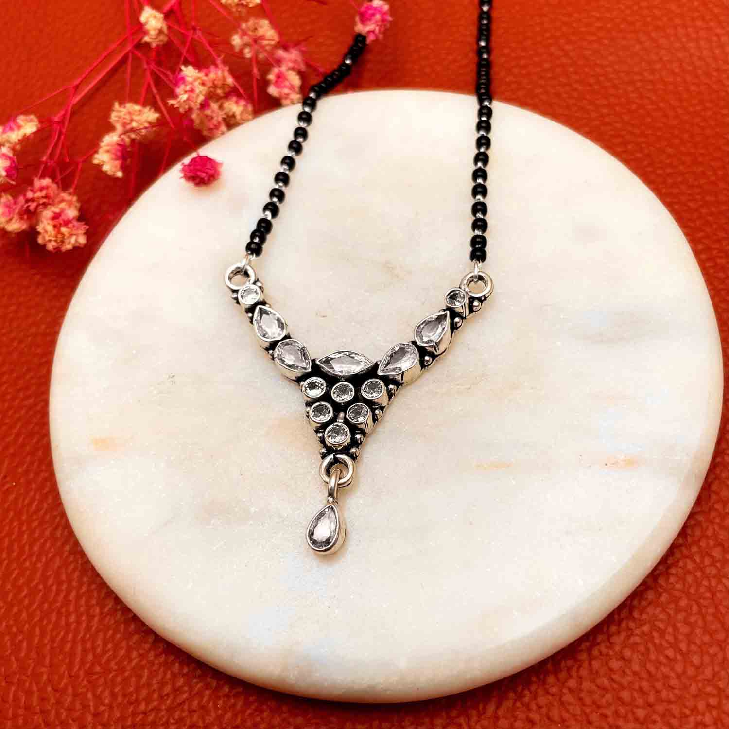 Silver AD Mangalsutra - Eta Jewels